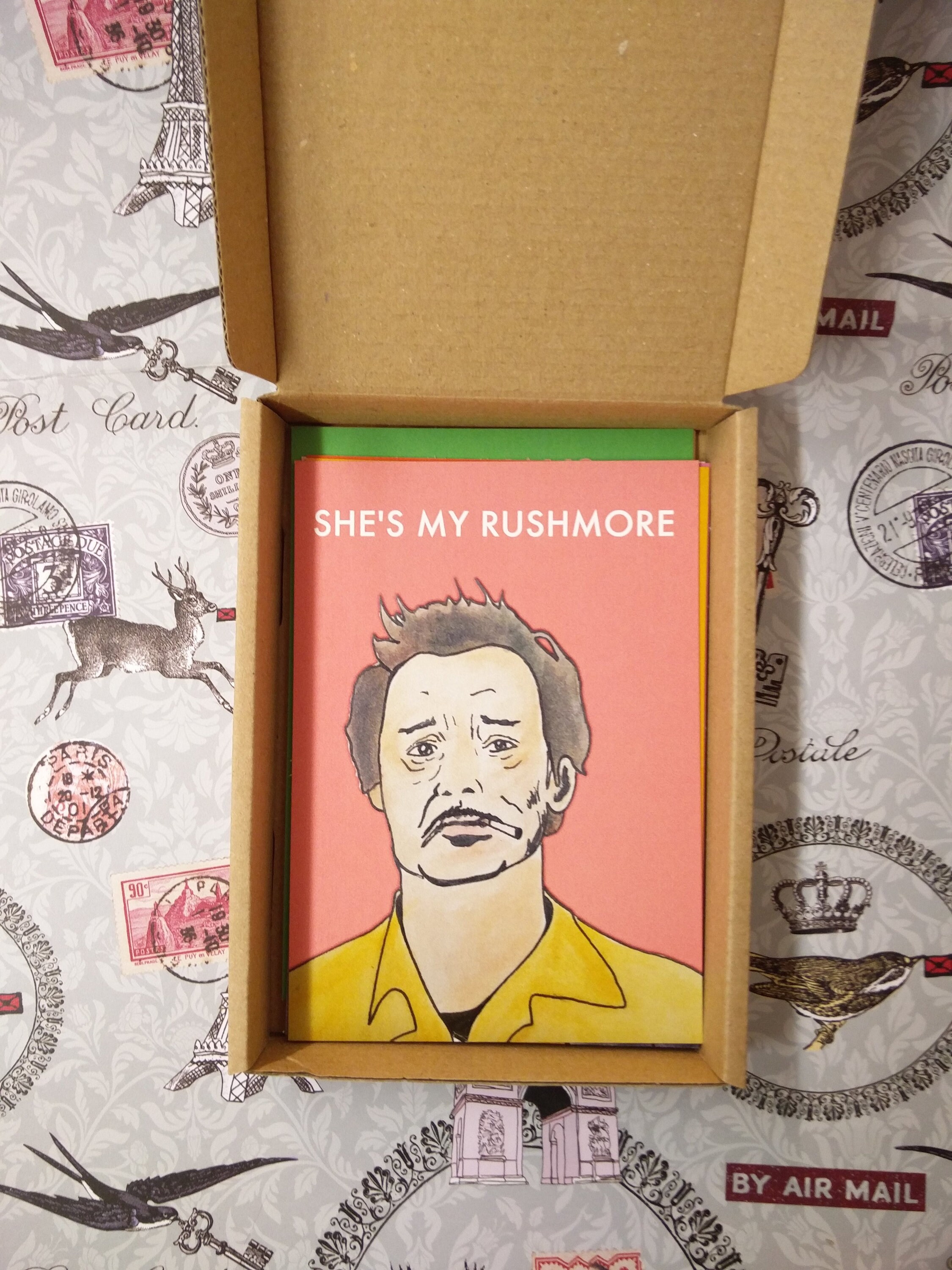 Wes Anderson Postcard Set of Fourteen Movie Illustrations | Etsy