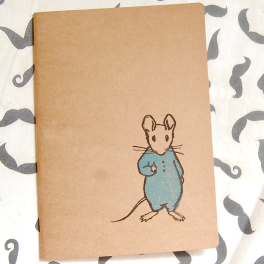 Naughty Mouse A4 Lined Notebook Baby Rat Journal - Etsy