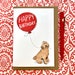 Wire Haired Fox Terrier Birthday Greetings Card for Dog Lover, Fox ...