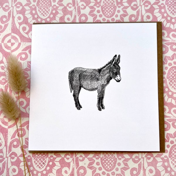 Donkey Card - Etsy