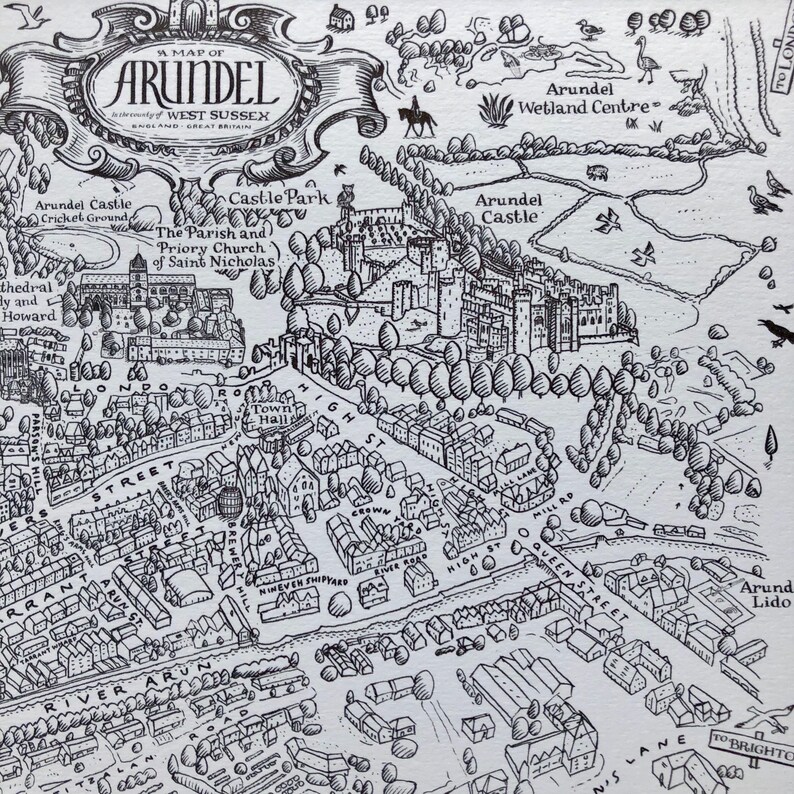 Map of Arundel Print - Etsy