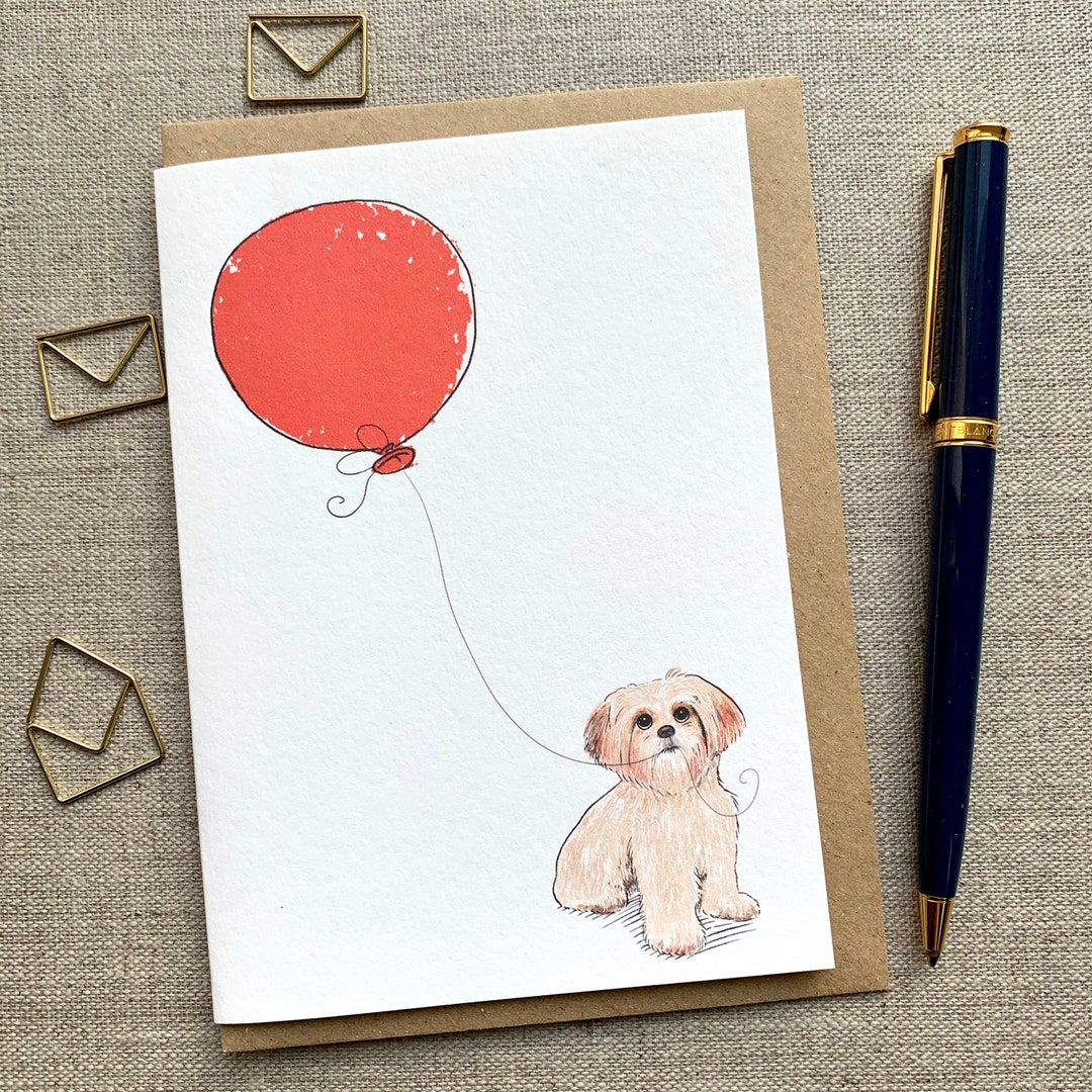 Shih Tsu Birthday Greetings Card for Dog Lover, Shih Tsu Card - Etsy