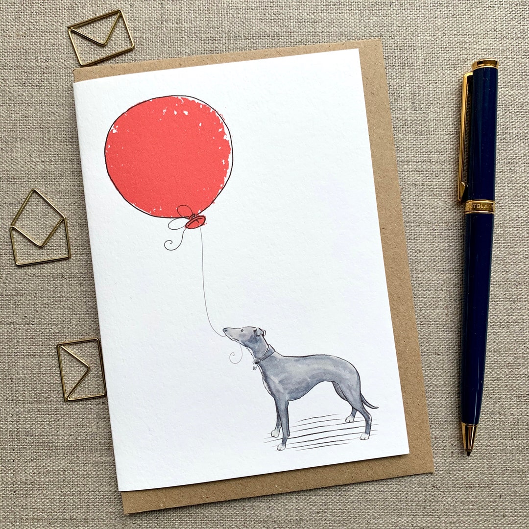 Whippet Birthday Greetings Card for Dog Lover, Whippet Card - Etsy UK