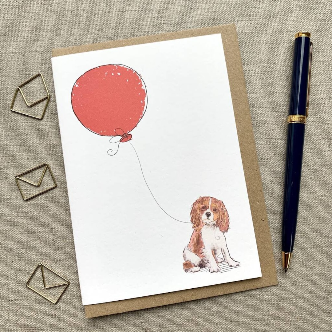 Cavalier King Charles Spaniel Birthday Card: Dog Lover Greetings - Etsy