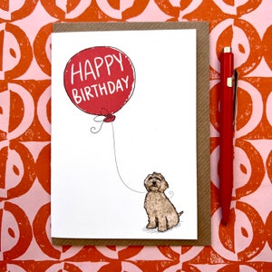Cockapoo Birthday Greetings Card for Dog Lover Cockapoo Card - Etsy
