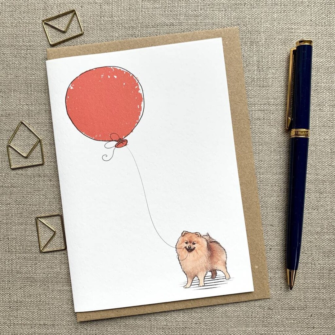 German Spitz Birthday Greetings Card for Dog Lover, German Spitz Card ...