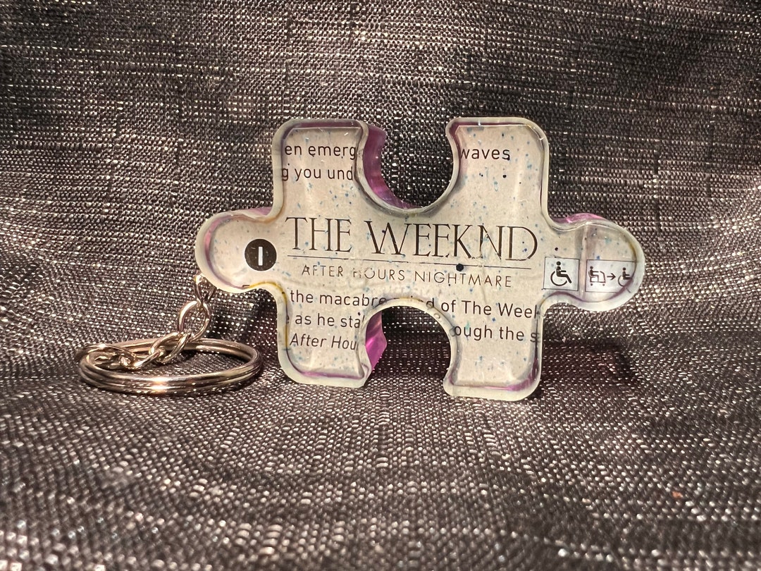The Weeknd Afterhours Nightmare Map Puzzle Keychain - Etsy