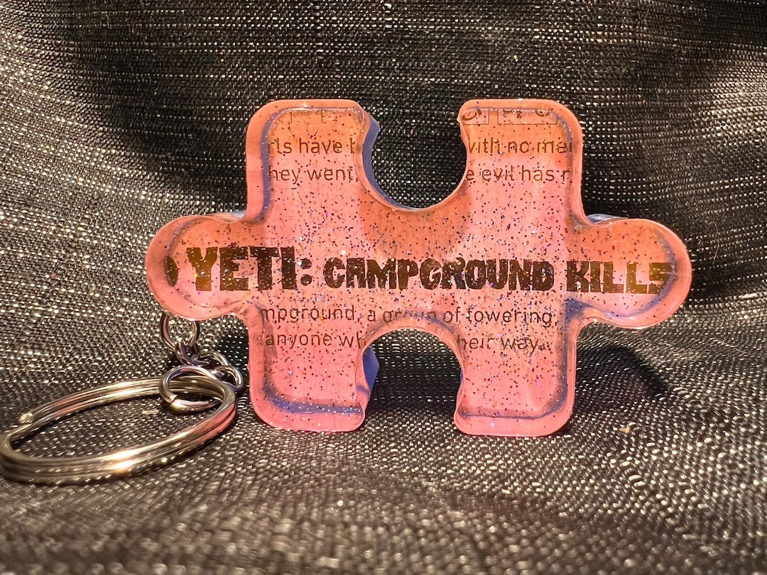 Yeti HHN 32 Map Puzzle Shaped Keychain - Etsy