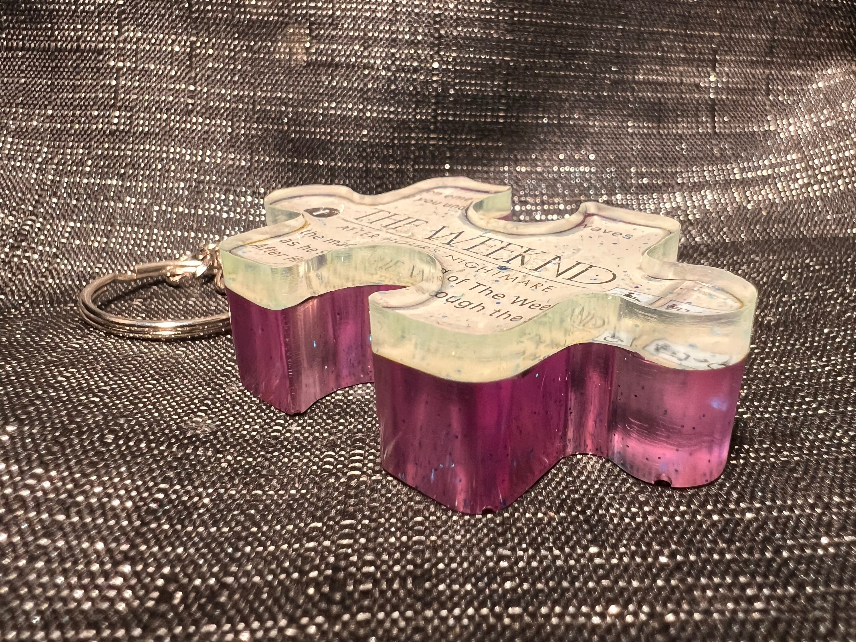 The Weeknd Afterhours Nightmare Map Puzzle Keychain - Etsy