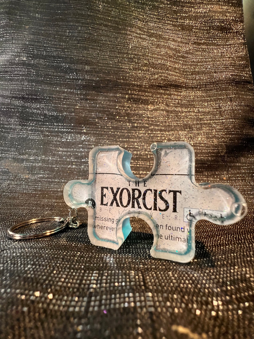 The Exorcist Believer HHN 32 Map Glow in the Dark Keychain - Etsy