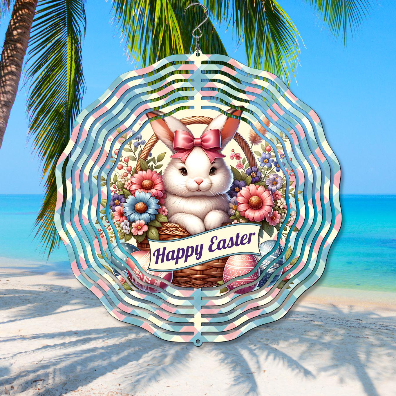Happy Easter Wind Spinner PNG, Easter Bunny Wind Spinner PNG, Welcome ...
