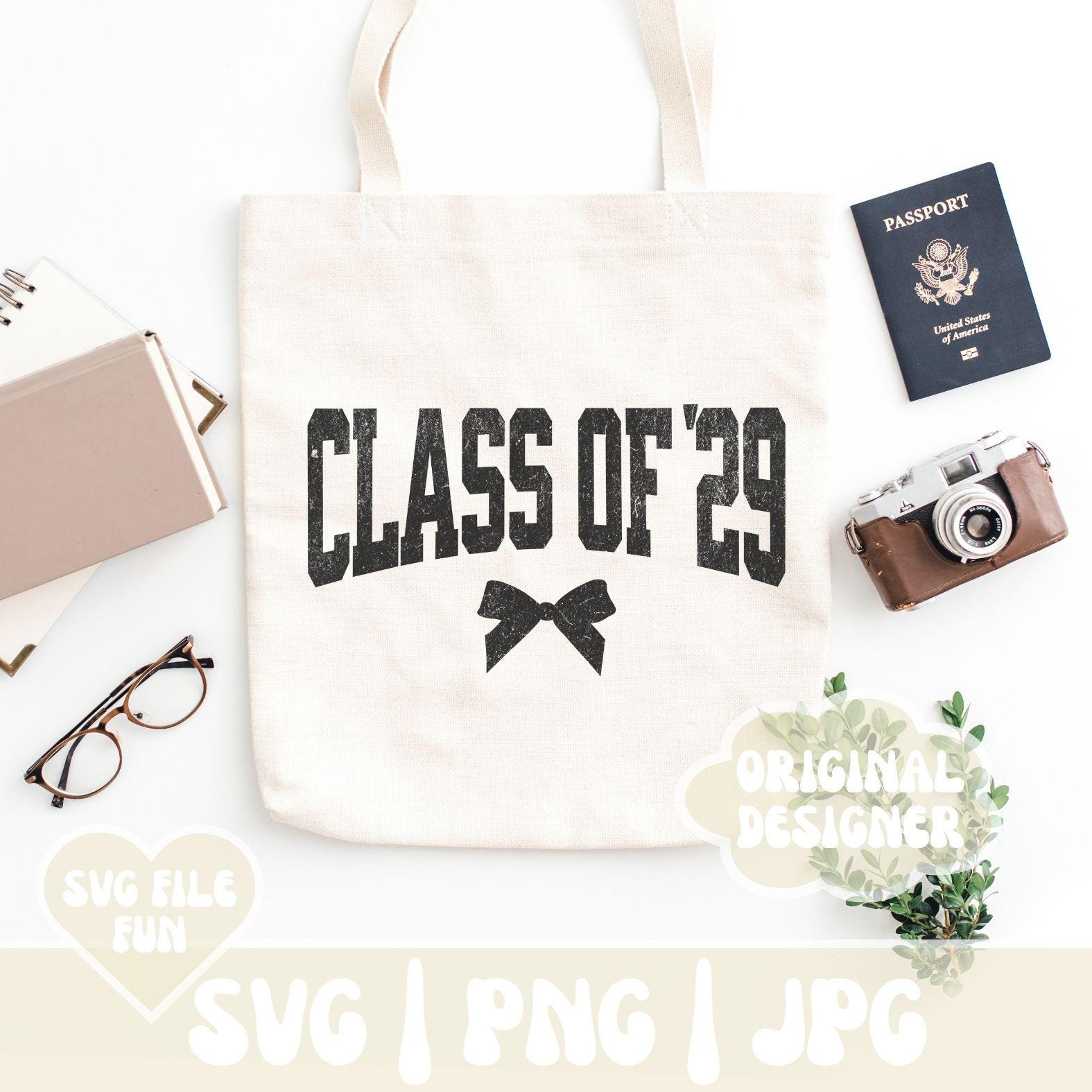 Class of 29 Bow SVG, Class of 2029 SVG, Senior 2029 Svg Cut File ...