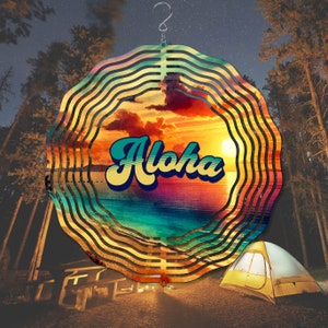 Welcome Wind Spinner Designs, Beach Wind Spinner PNG, Aloha Wind ...