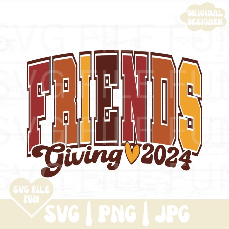 Friendsgiving Svg - Etsy
