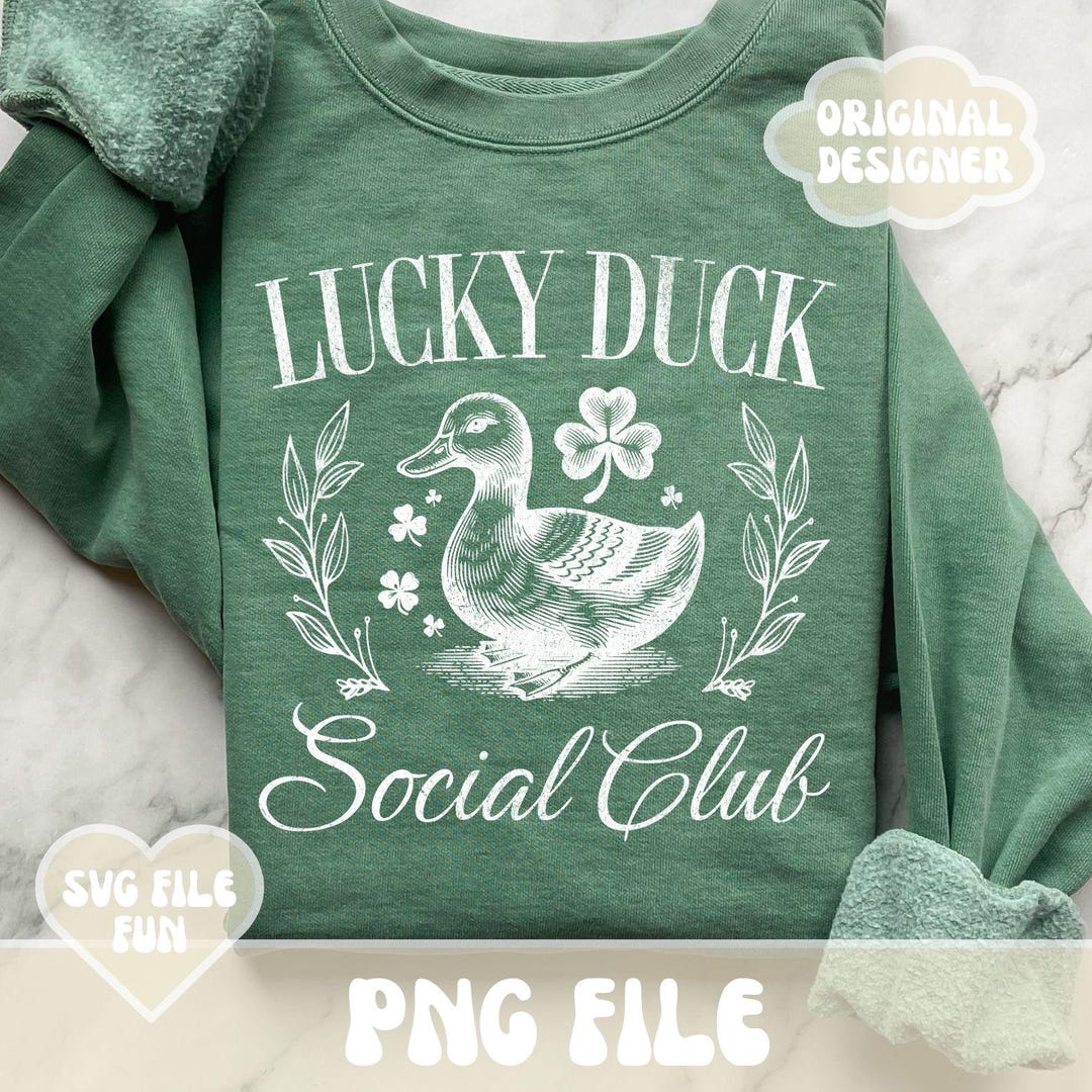 St Patricks Day Social Club PNG, Funny Duck PNG, Saint Patricks Day Png ...