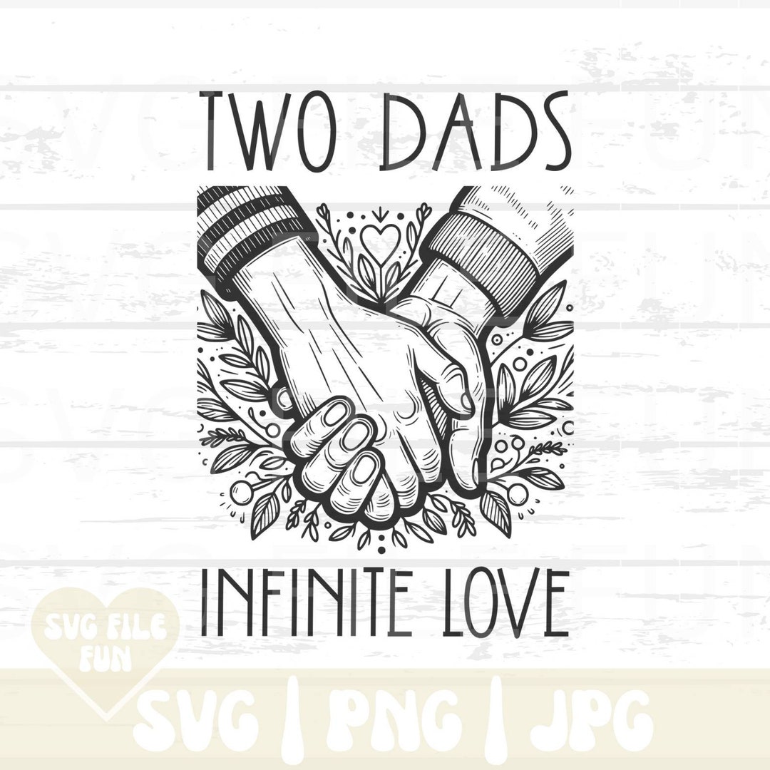 LGBTQ Fathers Day SVG, Happy Fathers Day SVG, Fathers Day Card for Dads ...