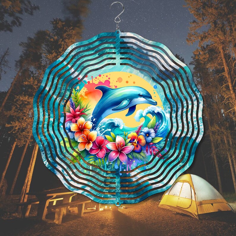 Dolphin Wind Spinner PNG, Welcome Wind Spinner Designs, Beach Wind ...