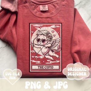 The Cupid Tarot PNG File, Valentine's Day Tarot Card PNG, Love Tarot Card PNG, Cupid With ...