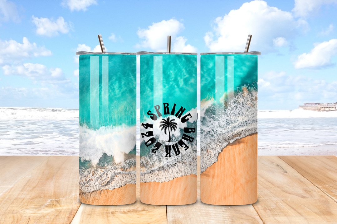 Spring Break 2024 Tumbler Wrap Design, Spring Break PNG, 20oz Tumbler ...