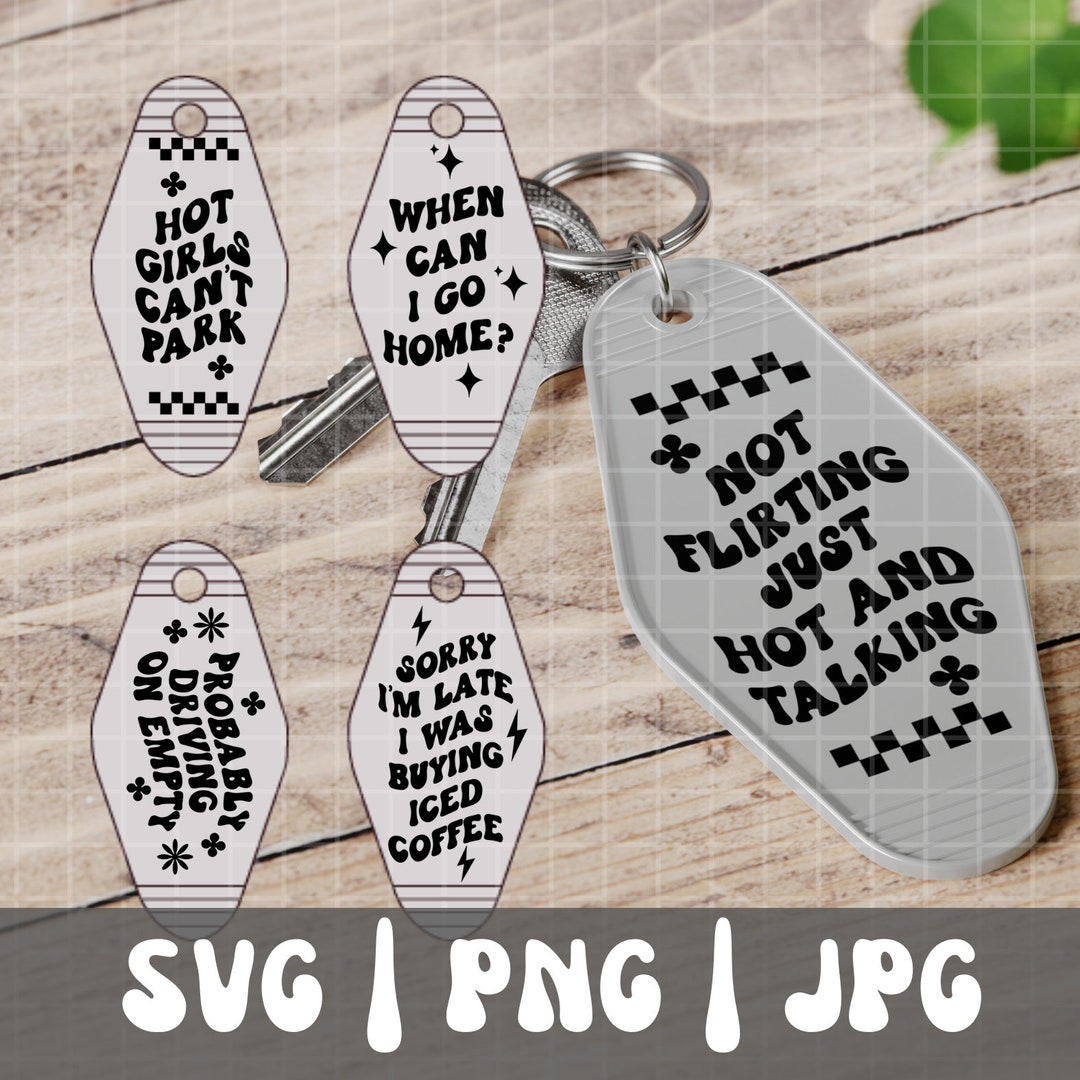 Motel Keychain SVG Bundle, Motel Keychain PNG, Retro Keychain Svg ...