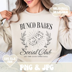 Bunco Babes Social Club PNG, Bunco Babes SVG, Bunco Babes PNG, Dice ...
