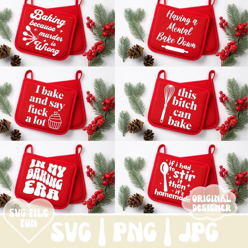 Oven Mitt Svg - Etsy