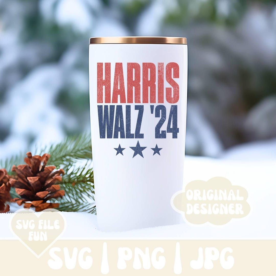 Harris Walz 2024 SVG, Kamala Harris SVG, Harris Walz Distressed Shirt ...