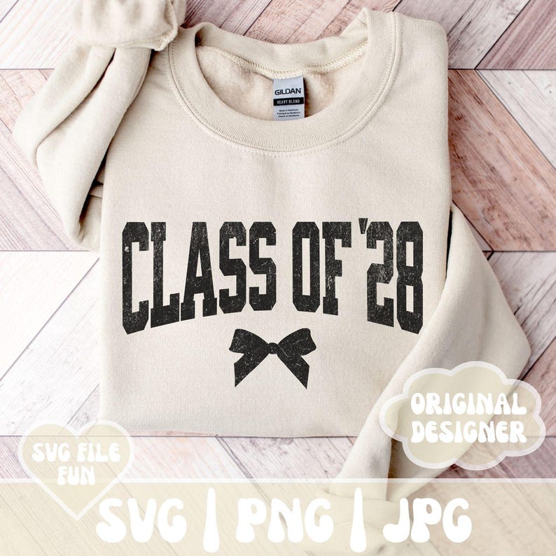 Class of 28 Bow SVG, Class of 2028 SVG, Senior 2028 Svg Cut File ...