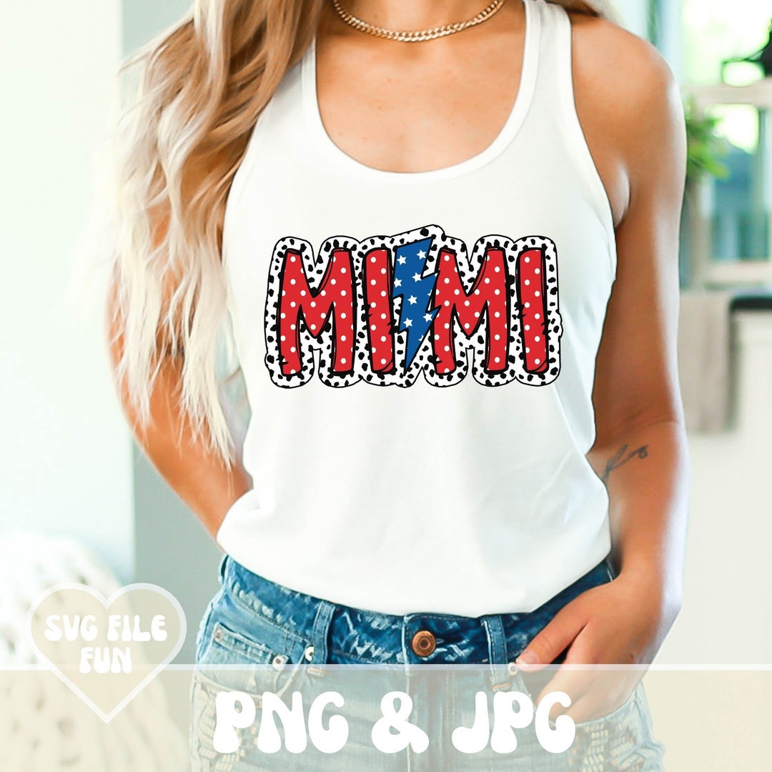 Patriotic Mimi PNG, American Mimi PNG, 4th of July Mimi Png, Retro USA ...