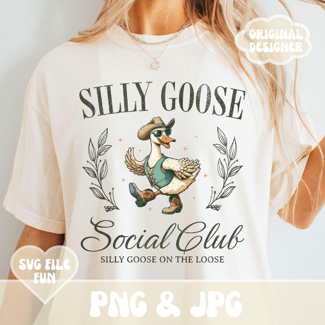 Silly Goose PNG File, Sarcastic Goose PNG, Silly Goose Social Club PNG ...