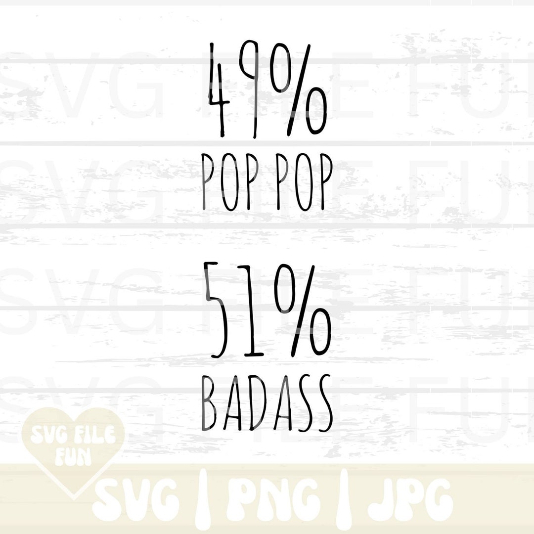 Pop Pop SVG, Pop Pop PNG, Badass Pop Pop SVG, Happy Fathers Day Svg ...