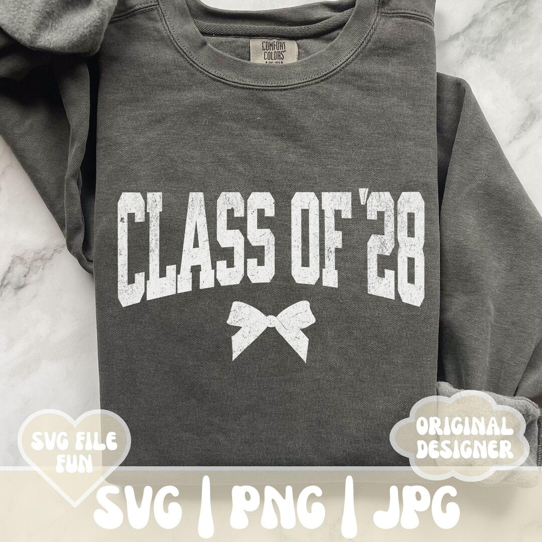 Class of 28 Bow SVG, Class of 2028 SVG, Senior 2028 Svg Cut File ...