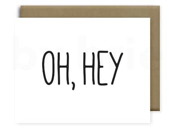 Funny Hello Card | Etsy