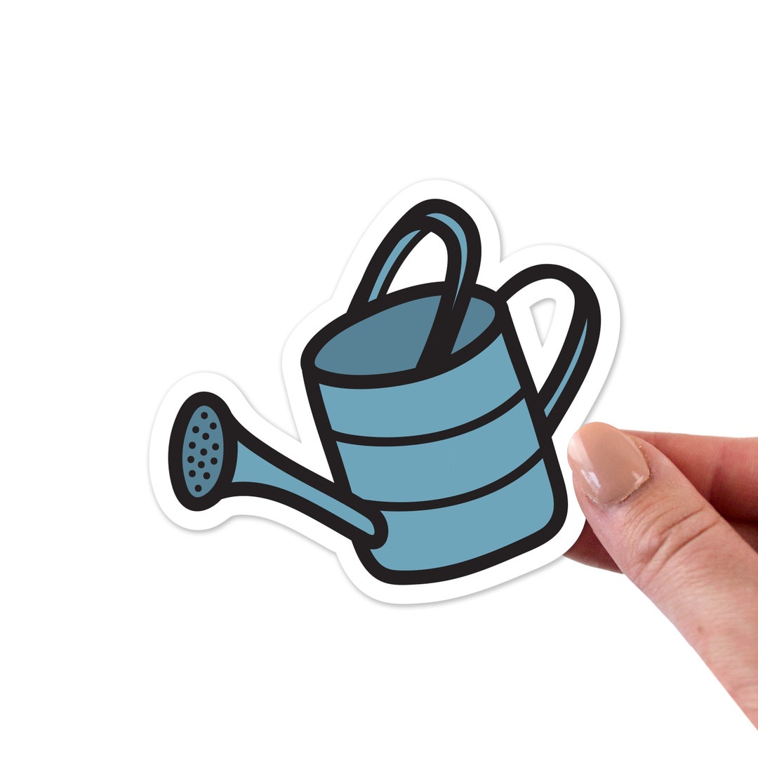Watering Can, Water Plant Sticker, Water Plant Stickers, Plant Stickers ...