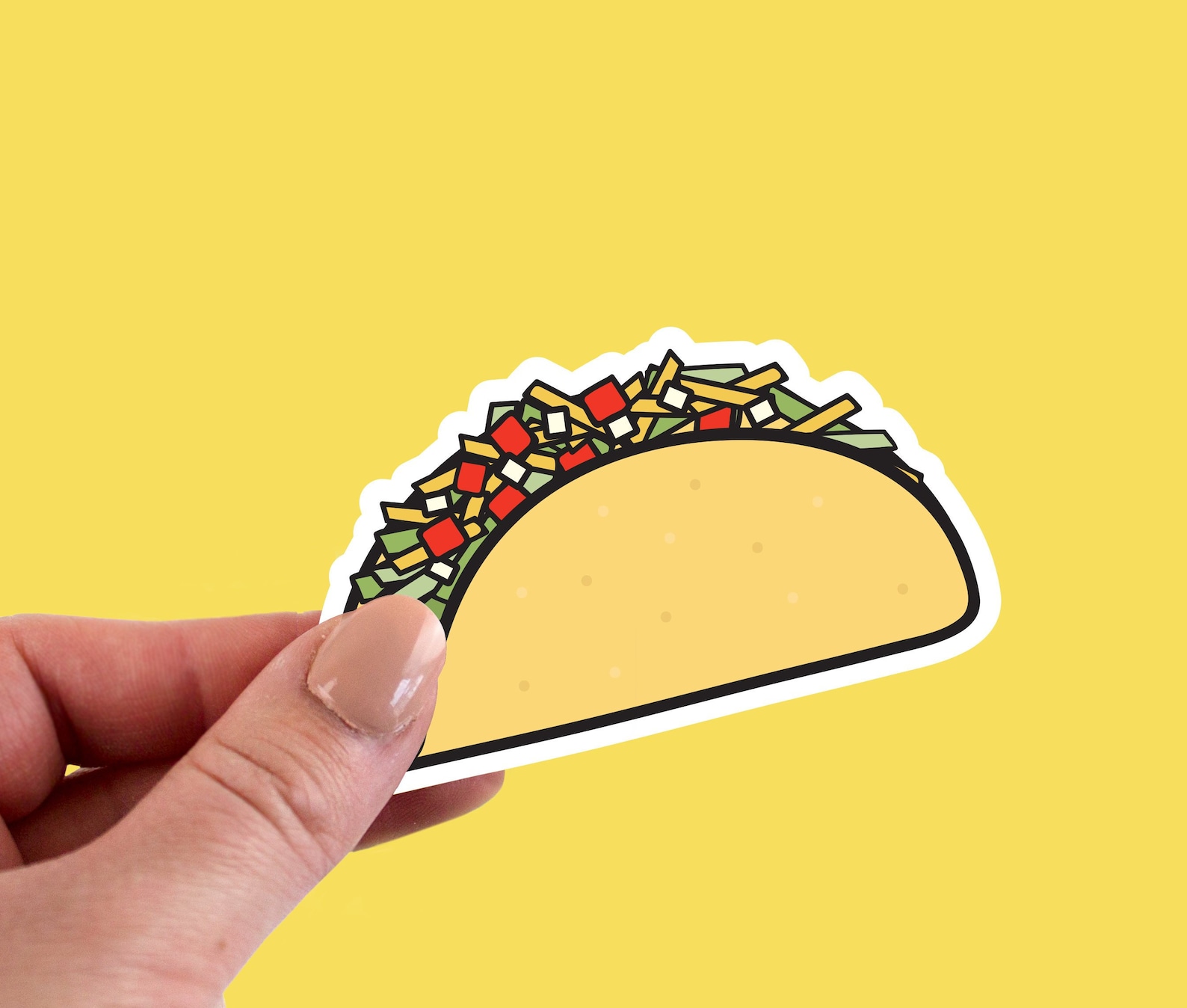 Taco Stickers Taco Sticker Taco Vinyl Sticker Taco Vinyl | Etsy