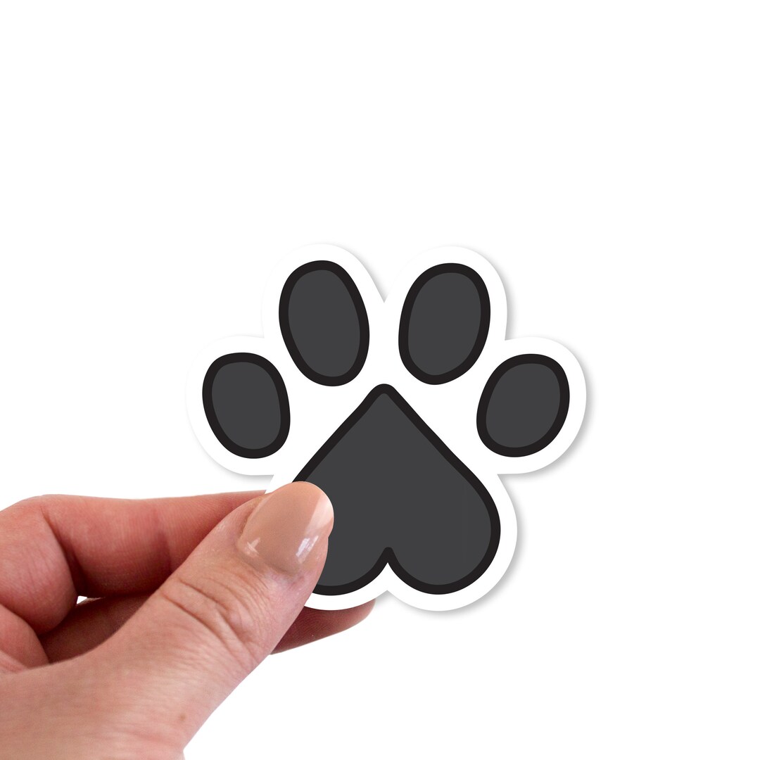 Paw Print Stickers, Paw Print Sticker, Paw Print Laptop Sticker, Paw ...