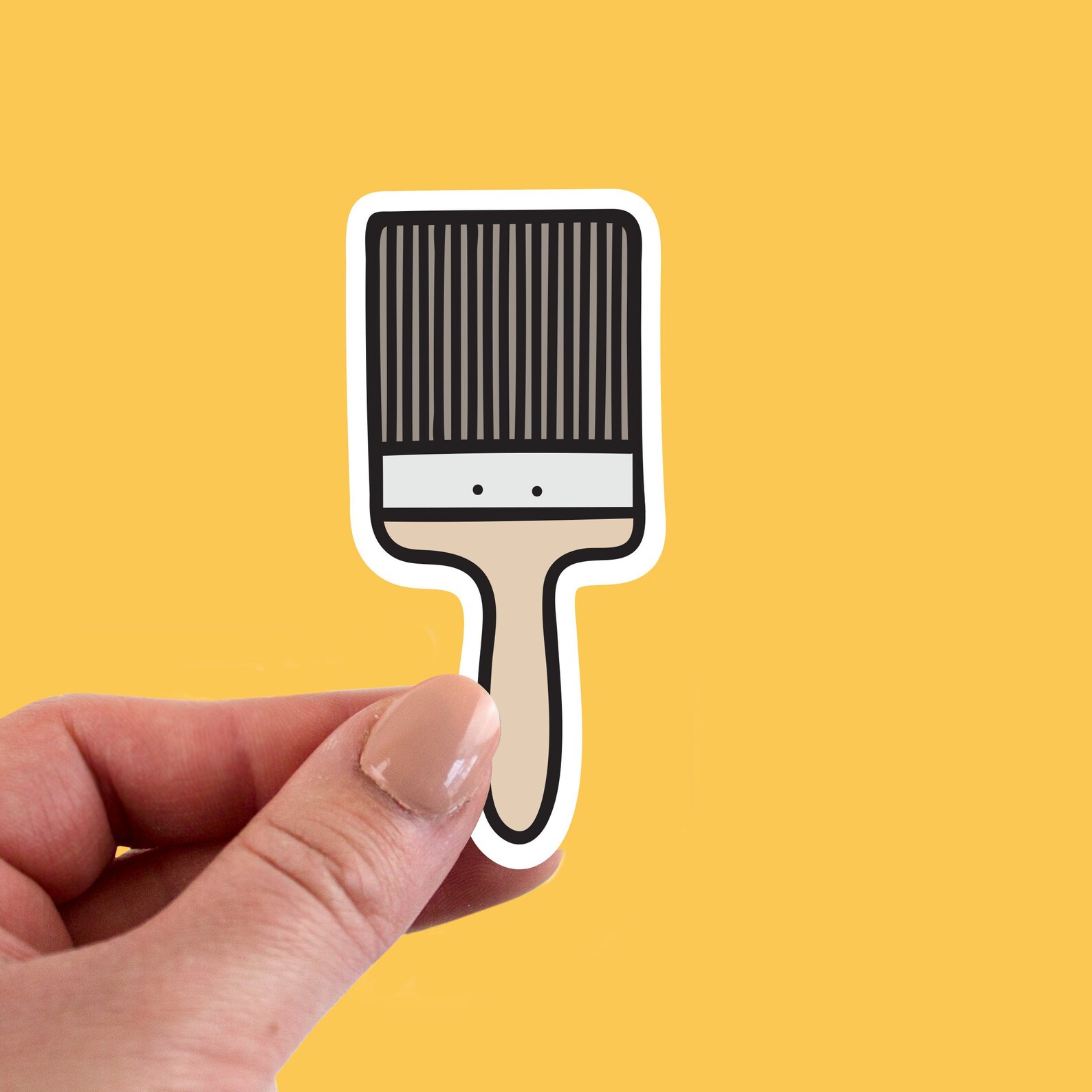 Paint Brush Stickers Paint Brush Sticker Paint Brush Vinyl | Etsy