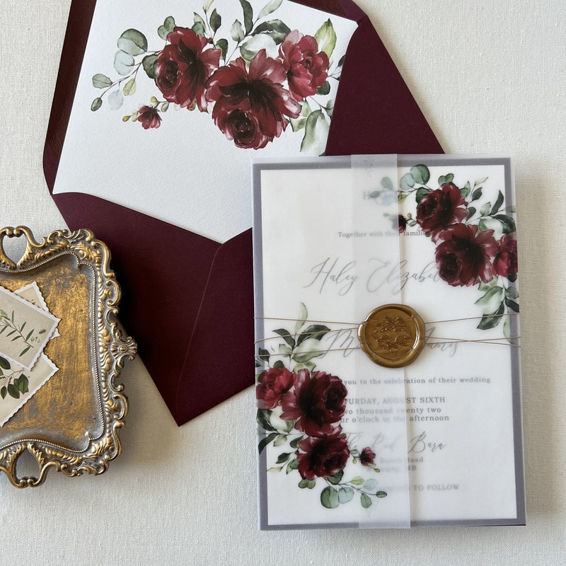 Vellum Invitations - Etsy
