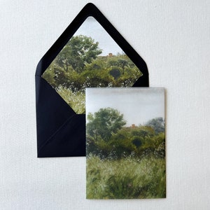 Rustic Wedding Fine Art Trees Vellum Wrap for Diy Wedding Invitation ...
