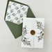 Greenery Vellum Wrap 5x7 DIY Wedding Invitation, Vellum Jacket, Rustic ...