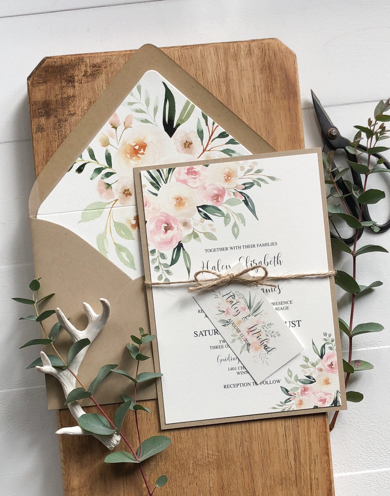 Boho Chic Wedding Invitations