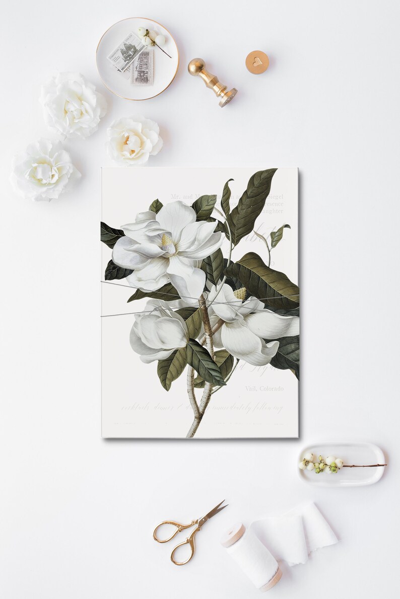 Printable Wedding Vellum Overlay Floral Vellum 5x7 - Etsy