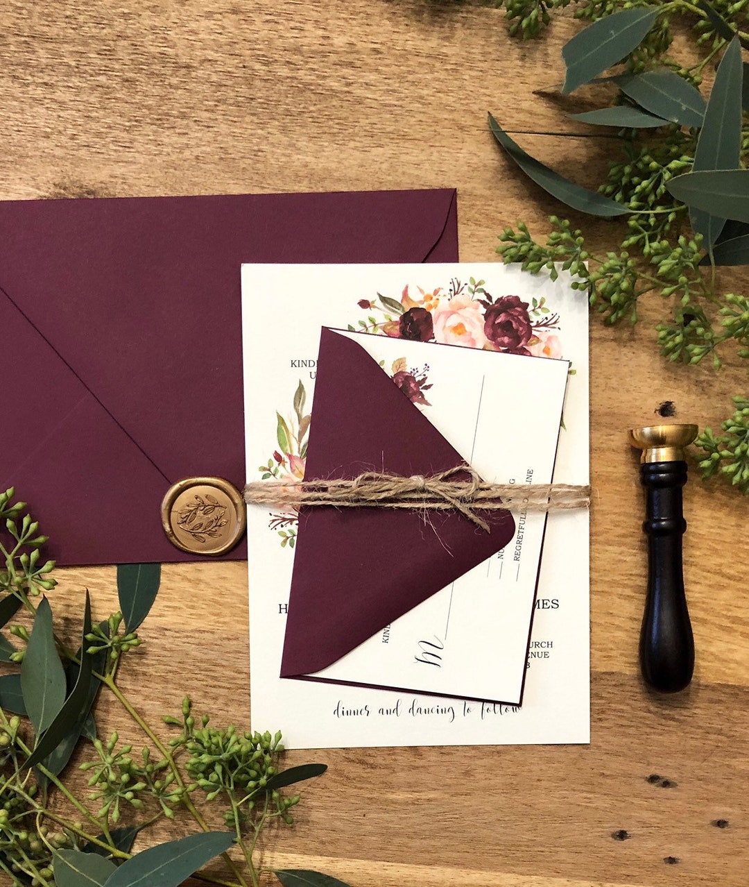 Bohemian Wedding Invitation Suite Boho Wedding Invite Boho - Etsy