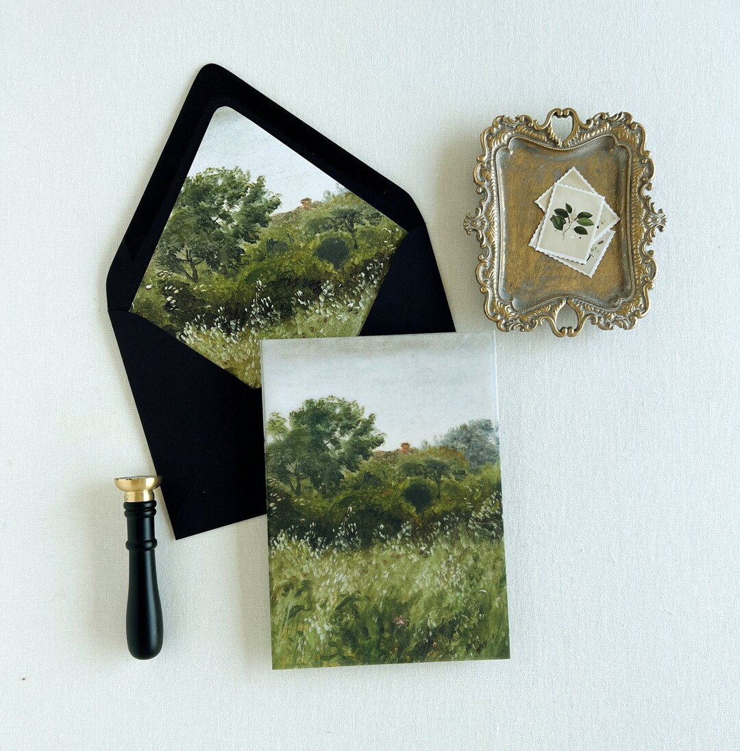 Rustic Wedding Fine Art Trees Vellum Wrap for Diy Wedding Invitation ...