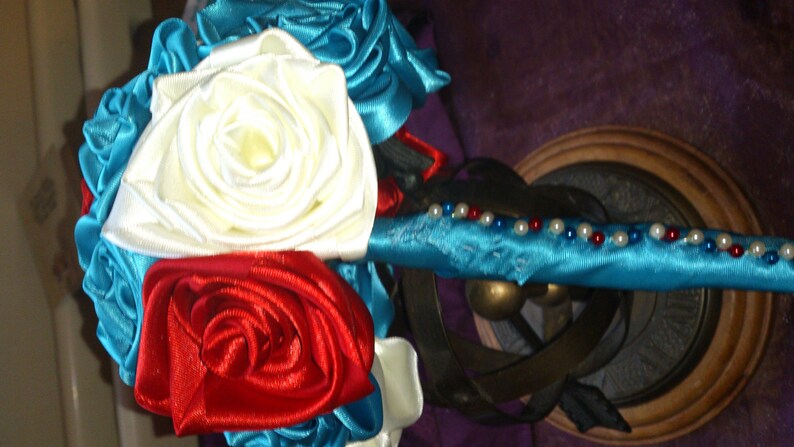 Ribbon Rose Bouquet (medium) - Etsy