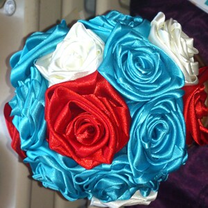 Ribbon Rose Bouquet (medium) - Etsy