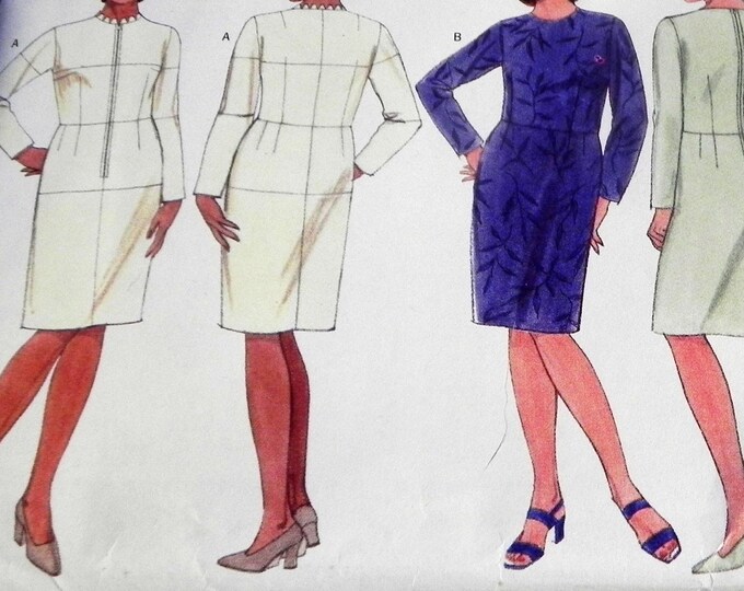 Sloper Fitting Shell Basic Dress Full Figure Sewing Pattern Butterick ...