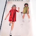 1960s Girls Dress Straight Tucked Button Front Vintage Sewing Pattern ...
