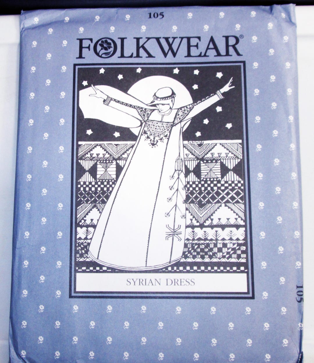 Syrian Dress Hippie Boho Ethnic Sewing Pattern Folkwear 105 Costume ...