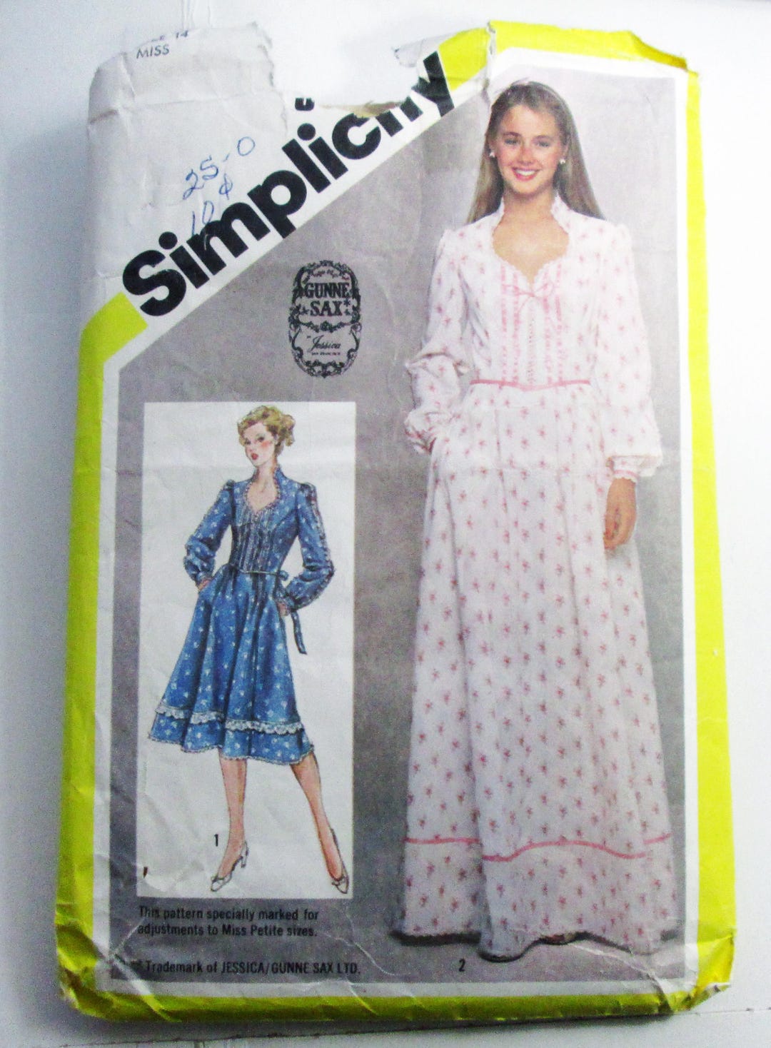 1980s Gunne Sax Dress Boho Fit Flare Maxi Jessica Mcclintock Sewing ...